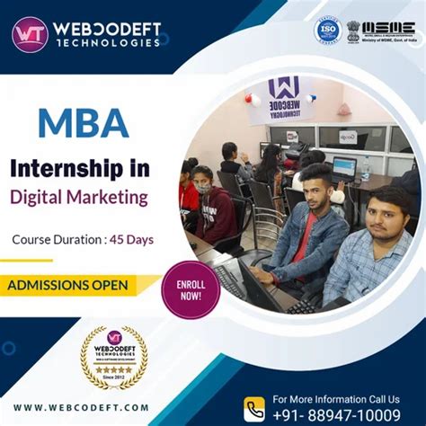 Online Mba Internship And Offline Mba Internship In Digital Marketing At