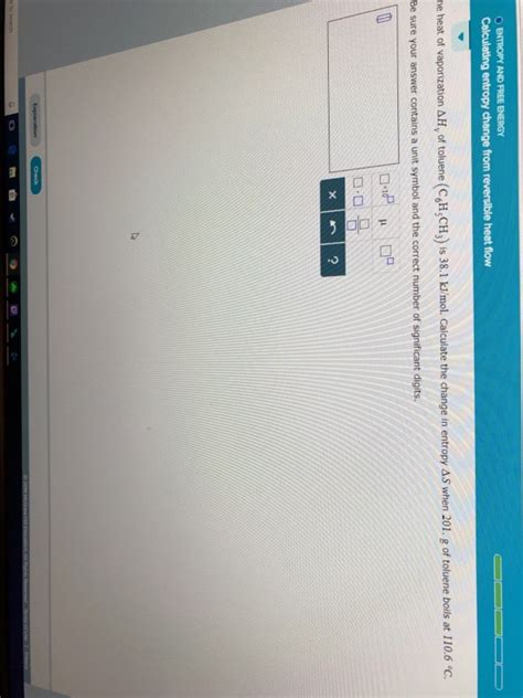 Solved ENTROPY AND FREE ENERGY Calculating Entropy Change Chegg Com