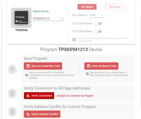 Msp432e401y I Cannot Verify Nvm Configuration Of Pmic A On Scalable Pmic Gui Arm Based