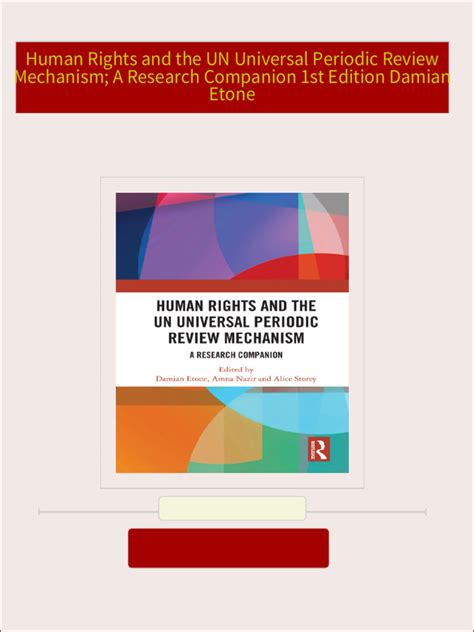 Immediate Download Human Rights And The Un Universal Periodic Review