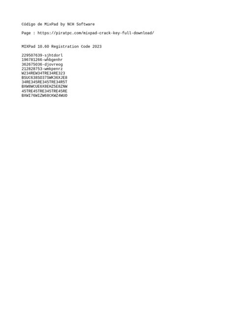 Código De Mixpad By Nch Software Pdf