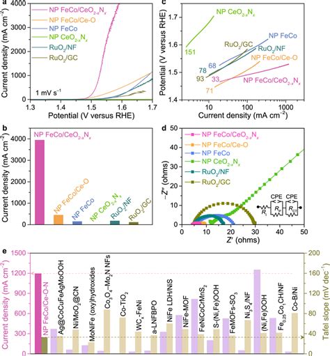 Electrochemical Properties Of Nanoporous Electrodes A Oer Polarization