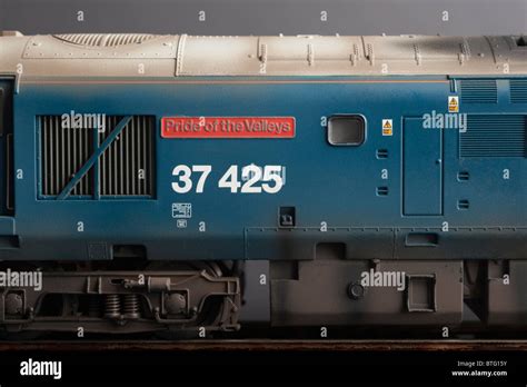 Class 37 Diesel Locomotive Pride Of The Valleys Br Blue Livery Stock Class 37 Diesel Locomotive Pride Of The Valleys Br Blue Livery Stock