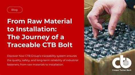 Traceability Qualitycontrol Fasteners Infrastructure Engineering The Cooper Turner Beck Group