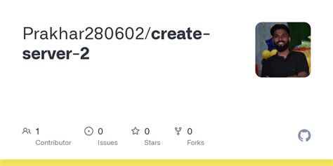 Github Prakhar280602create Server 2