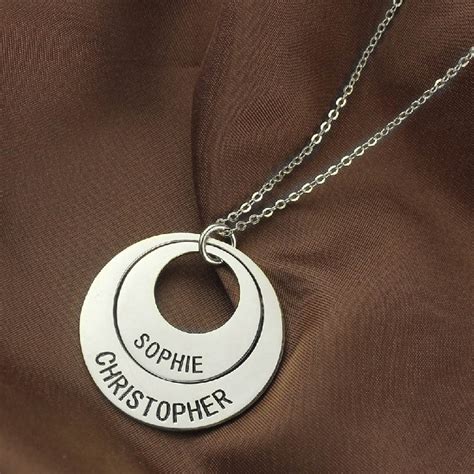 T For Mom Engraved Ring Mother Necklace Sterling Silver