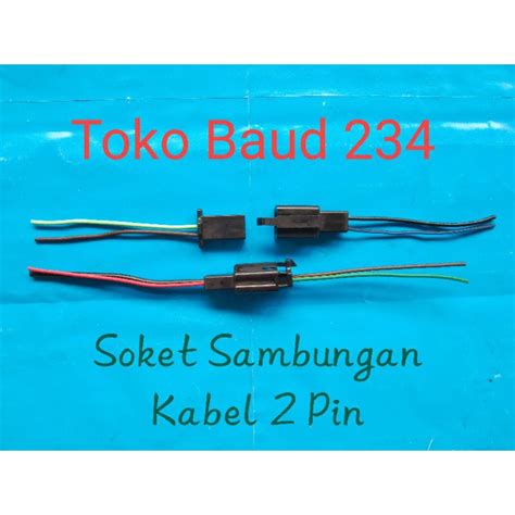 Jual Soket Sambungan Kabel 2 Pin Harga Satu Set Shopee Indonesia