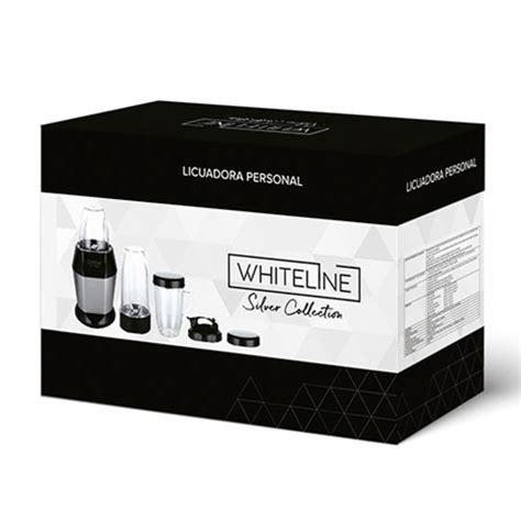 Licuadora Whiteline Personal Silver Collection 03 Vasos PortÁtiles