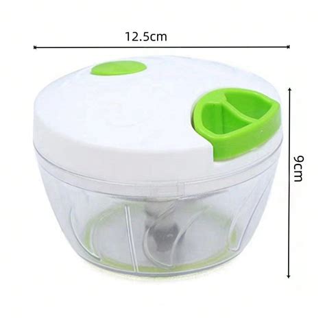 1pc Handheld Manual Food Processor With Pull Cord Design For Vegetable