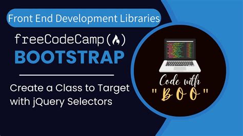 create a class to target with jquery selectors bootstrap 26 front end devpt libraries