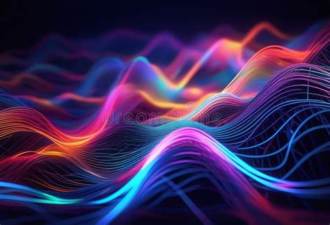 Synthetic Mind Of Abstract Neural Networks Science And Technology Stock Illustration