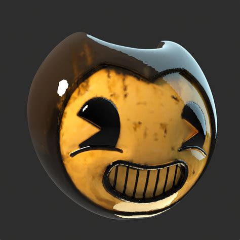 Bendy And The Ink Machine Máscara Modelo De Impresión 3d