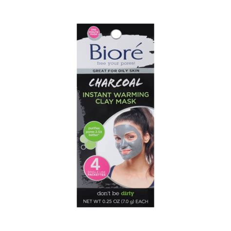 Biore Charcoal Instant Warming Clay Mask Botica Cerrito Piscadera