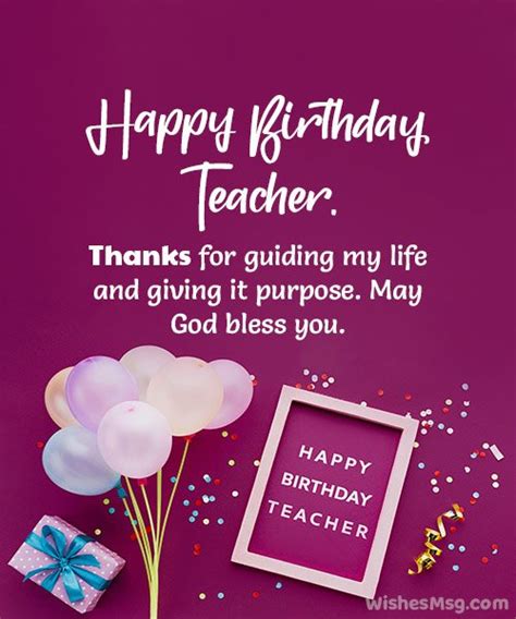 20 Heart Touching Birthday Wishes For Wonderful Teacher
