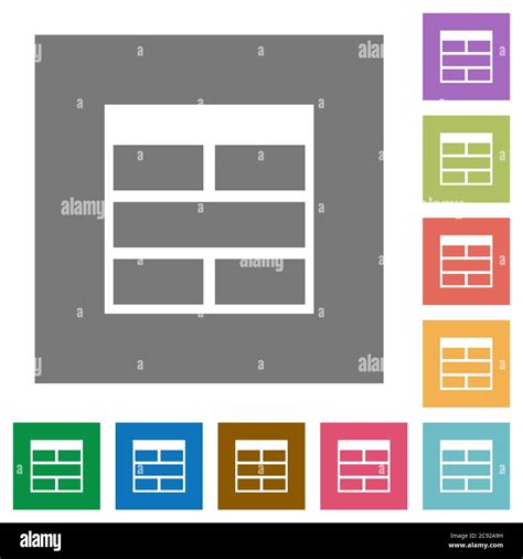 Spreadsheet Horizontally Merge Table Cells Flat Icons On Simple Color