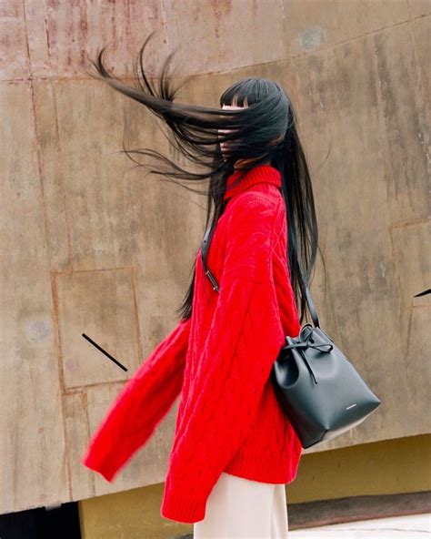 Mansur Gavriel On Instagram Mg Mini Bucket Bag In Black Vegetable Tanned Leather 💗” Bucket