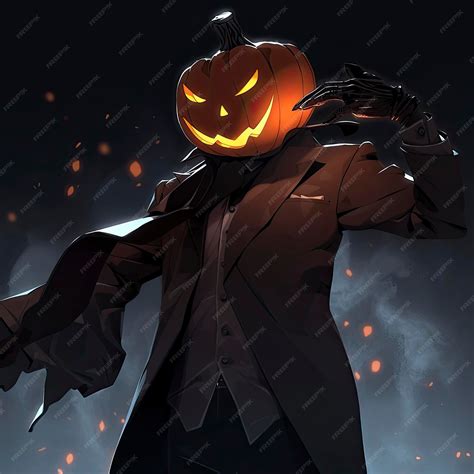 Premium Photo Pumkin Head Man