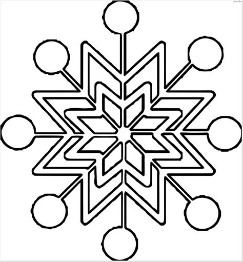 Snowflake To Print And Color