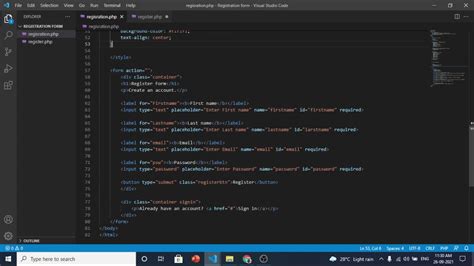 Registration Form Using Html Css Php Mysql Database Youtube