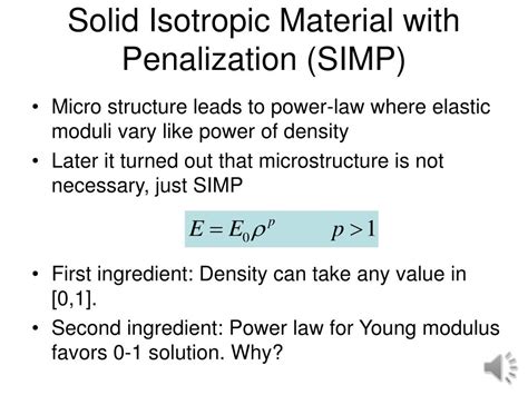 Ppt Topology Optimization Pages From Bendsoe And Sigmund And Section 65 Powerpoint