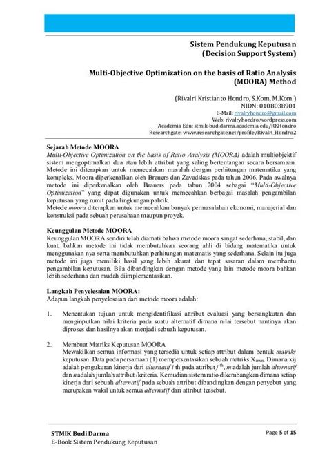 Multi Objective Optimization On The Basis Of Ratio Analysis Moora Method Pdf