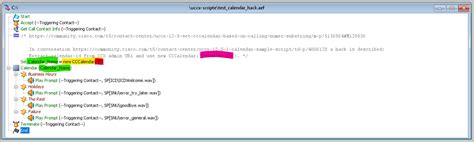 solved uccx 12 5 set cccalendar based on calling numer substring
