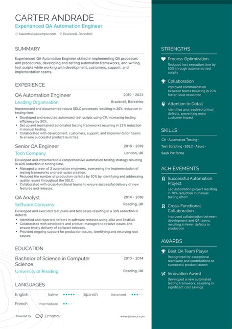QA Tester Resume Examples Guide For QA Tester Resume Examples Guide For