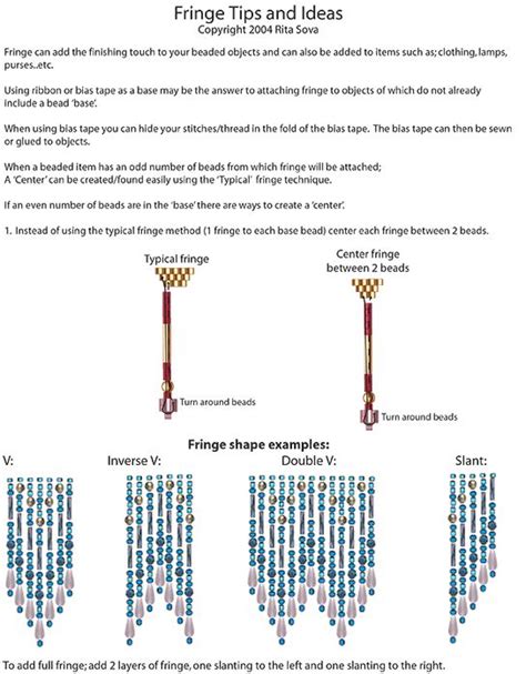 Fringe Tips And Ideas Beading Patterns Free Beaded Flowers Patterns