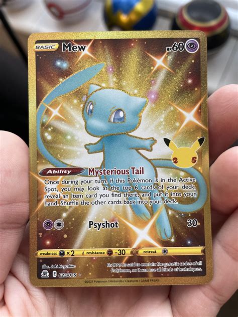 Shiny Mew Card