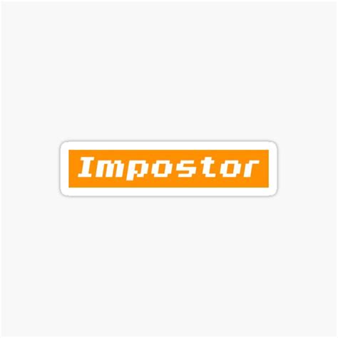Among Us Impostor Sticker For Sale By Arctique Redbubble