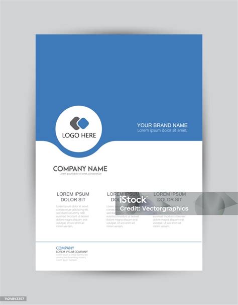 Template Desain Sampul Perusahaan Bisnis Laporan Tahunan Brosur Poster