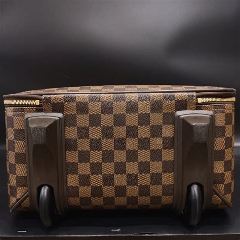 Louis Vuitton Lv 咖啡色棋盤格 2輪 拖拉式 手提行李箱登機箱｜popchill 拍拍圈