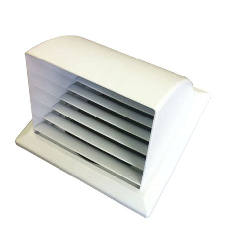 Gflow Fix Grill ต่อท่อ 6นิ้ว สีขาว ฝาครอบช่องระบายอากาศแบบโค้ง หน้ากากระบายอากาศบานเกร็ด