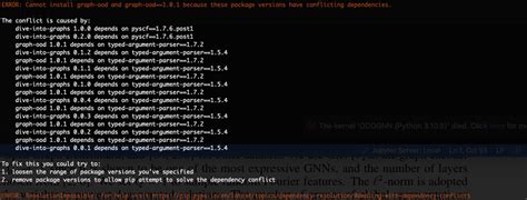 Dependencies Conflicts During Package Installation · Issue 9 · Divelabgood · Github