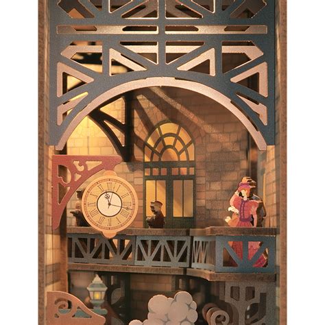 Tonecheer The Steam Age Insert Assemble Miniature Book Nook Dollhouse