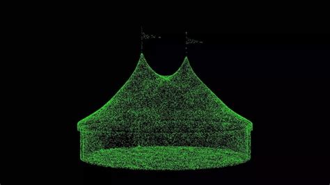 Premium Photo 3d Circus Tent With Flags On Black Background Object