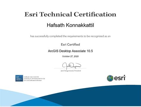 Hafsath Konnakkattil On Linkedin Got Esri Arcgis Desktop Associate