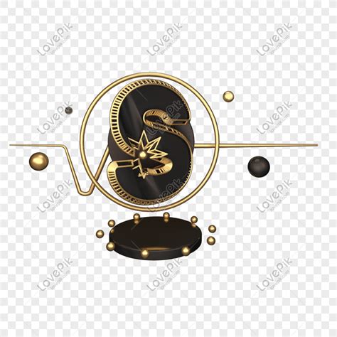 장식 블랙 골드 문자 S 일러스트 레이션 Png 일러스트 무료 다운로드 Lovepik