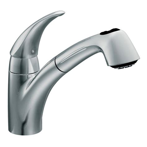 Moen Extensa Single Handle Pull Out Sprayer Kitchen Faucet In Chrome 7560c The Home Depot