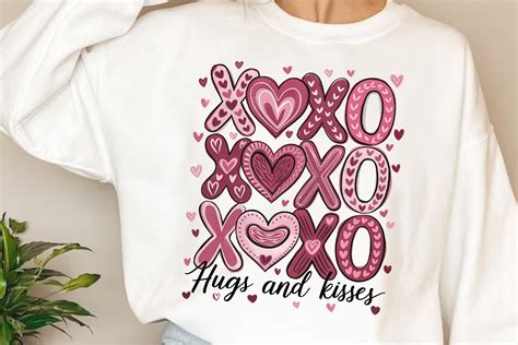Xoxo Hugs And Kisses Valentines Day Graphic By Thebundlestore381