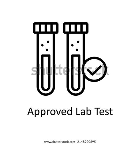 Lab Test Vector Outline Icon Web Stock Vector Royalty Free 2148920695