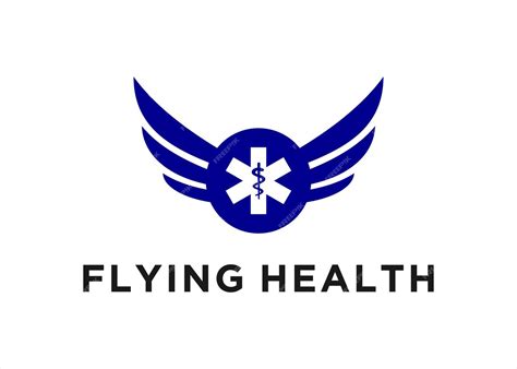 Premium Vector Hospital With Wings Logo Design Vector Silhouette