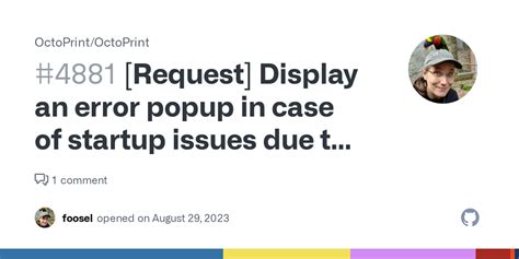 Request Display An Error Popup In Case Of Startup Issues Due To