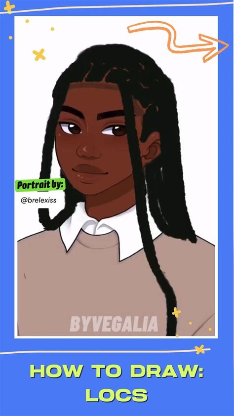 How To Draw Locs With Vegalias Digital Loc Brush Digital Art Tutorial Digital Drawing