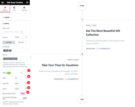 How To Use The Snap Timeline Widget By Ultimate Post Kit