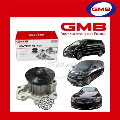Gmb Water Pump Toyota Camry Acv40 Estima Acr50 Vellfire Anh20 [gwt 157a] Shopee Malaysia