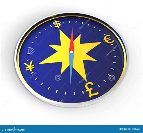 Money Compass Stock Illustration Illustration Of Dollar 5437954