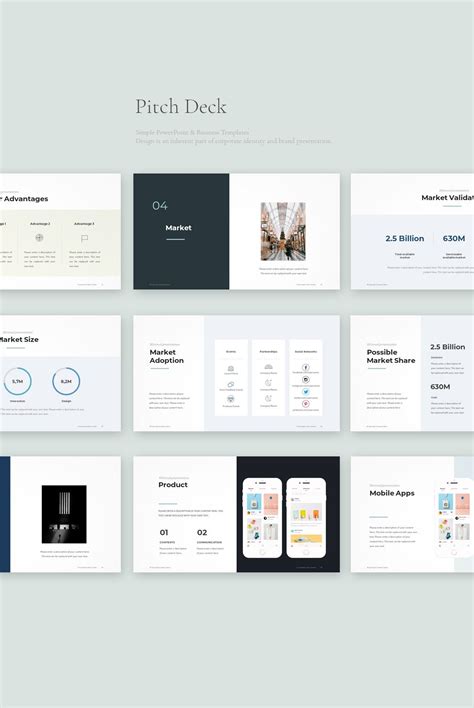 Pitch Deck 사업계획서 템플릿 Powerpoint Presentation Design Presentation
