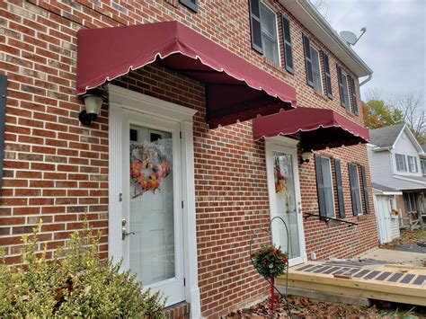 Doorhood Awnings On Semi Attached Homes Kreiders Canvas Service Inc