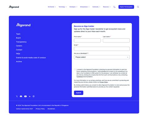 Algorand Website Blend
